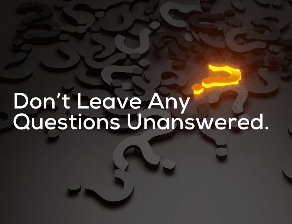 Don’t Leave Any Question Unanswered. : Tenmat USA