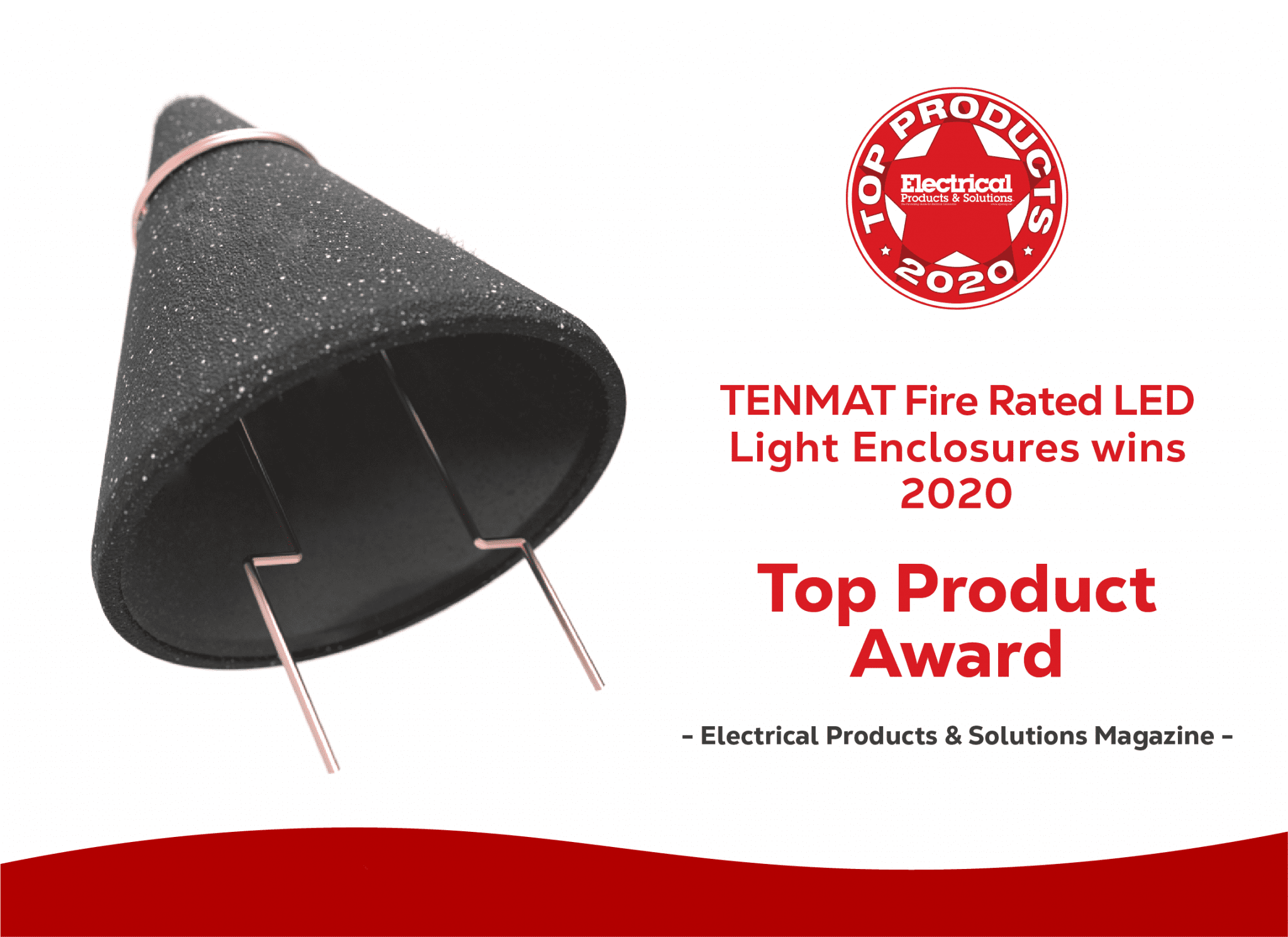 TENMAT Fire Rated LED Downlight Covers win Top Product Award : Tenmat USA