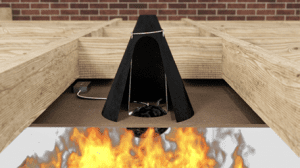 FF109-200 1 Hour Fire Rated Recessed ceiling light Covers : Tenmat USA